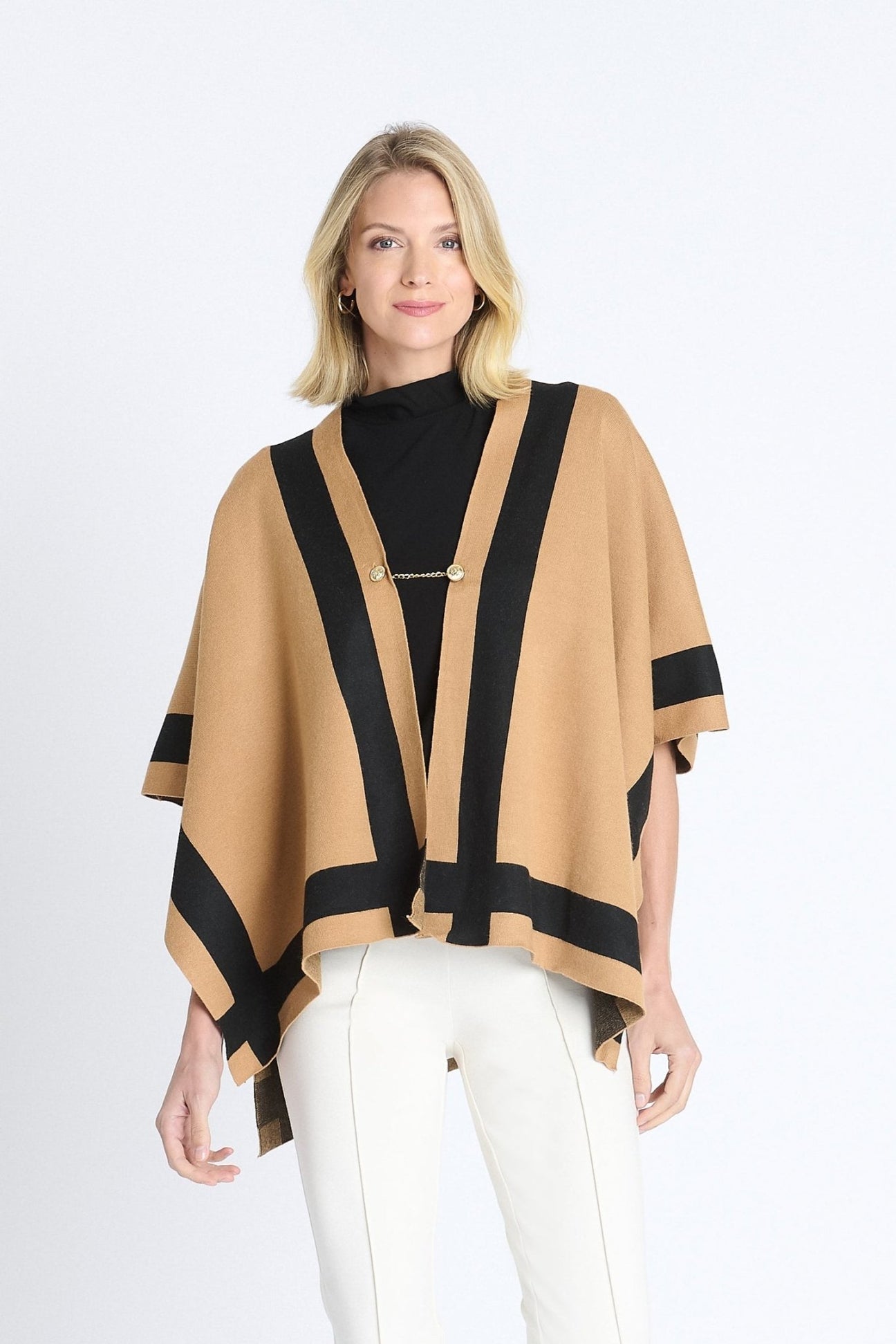 Colorblock Poncho – Dressbarn