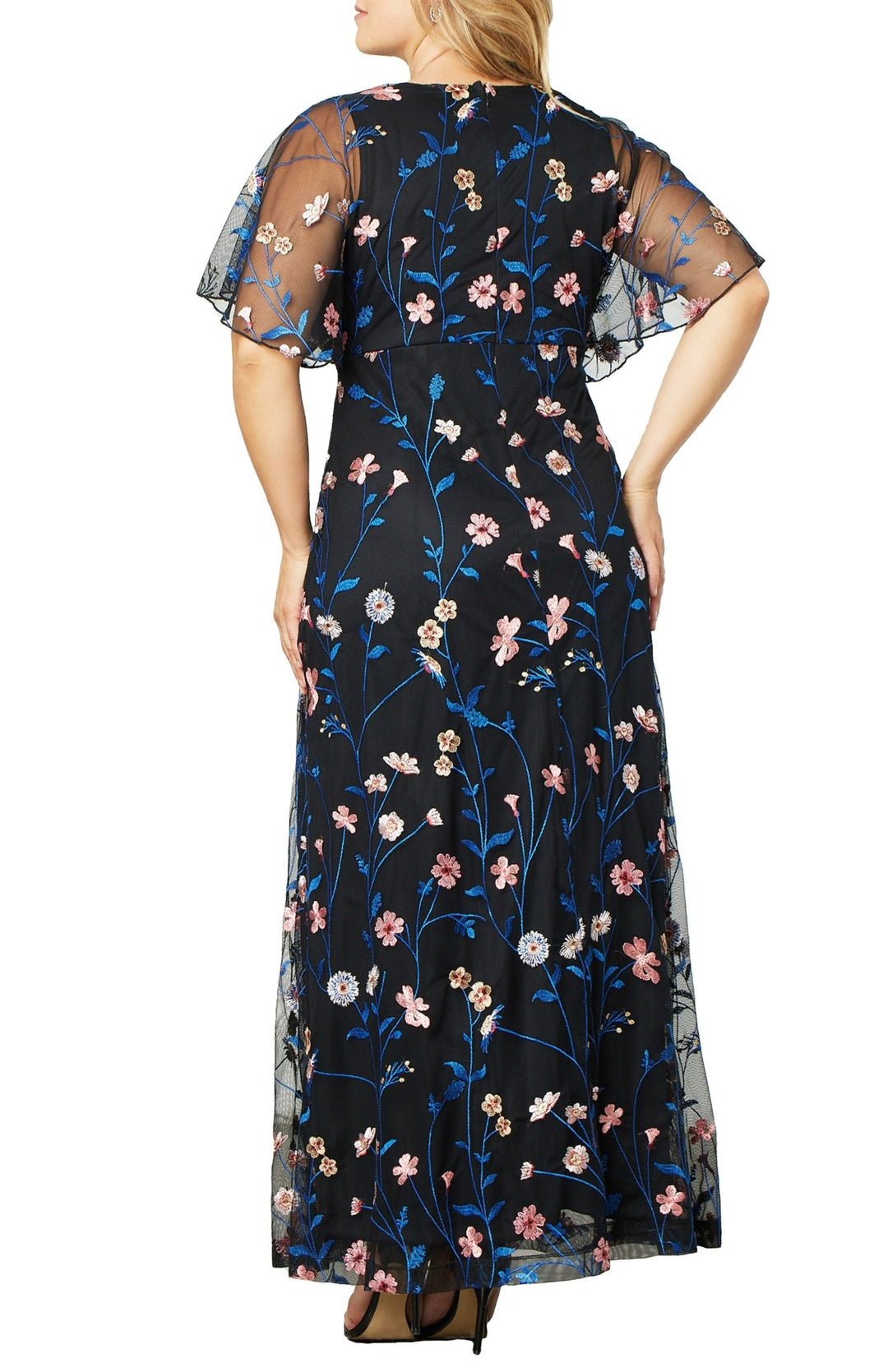 Embroidered Elegance Evening Gown - Plus – Dressbarn