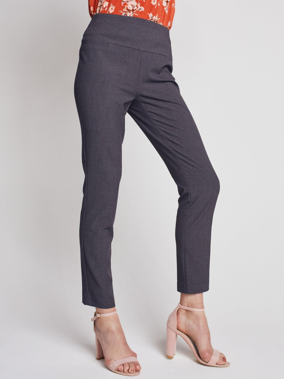 Roz & Ali™ Secret Agent Pants with Slim Leg & Wide Waistband - Petite ...